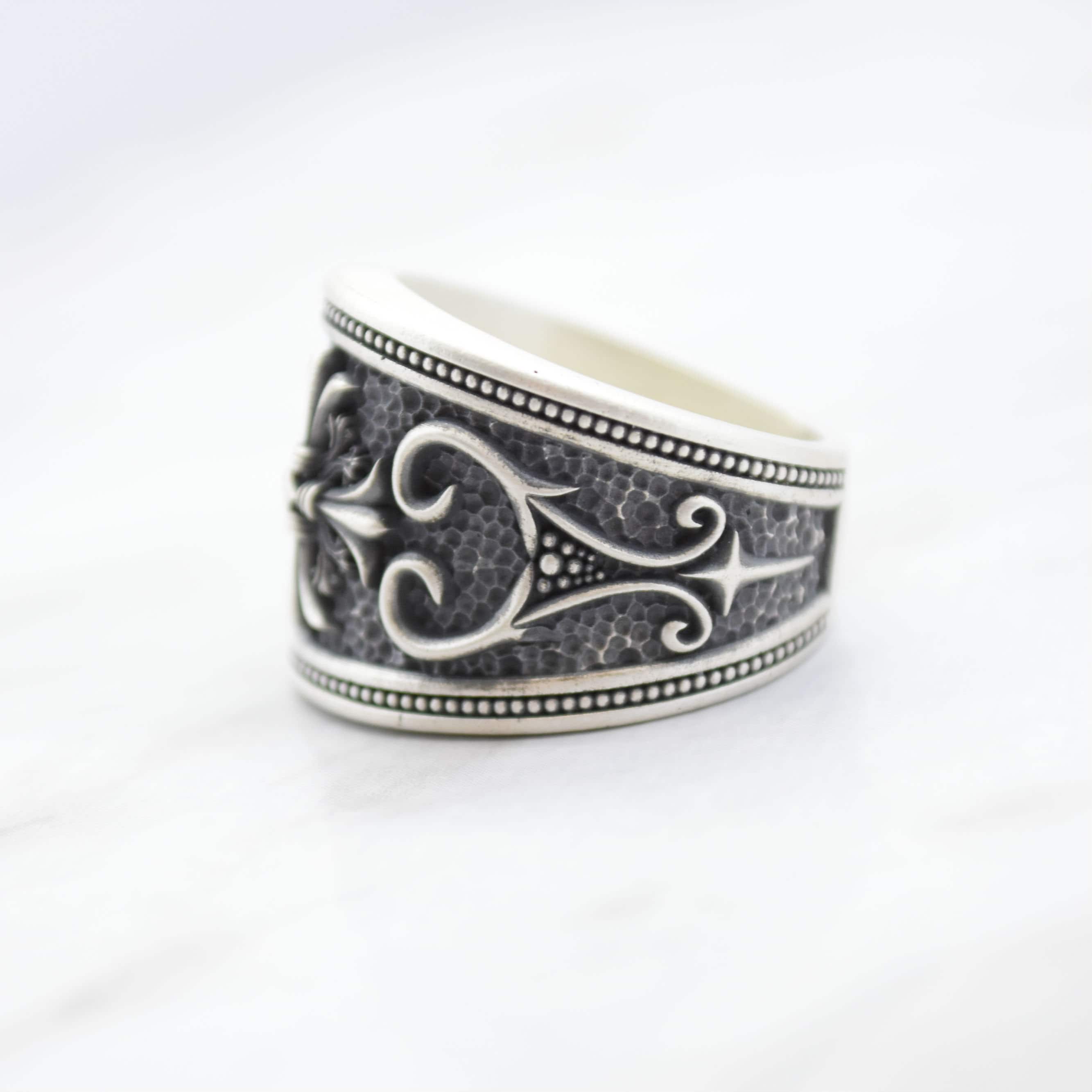 Knight Cross Ring Cross Ring Gothic Ring Sterling Silver | Etsy