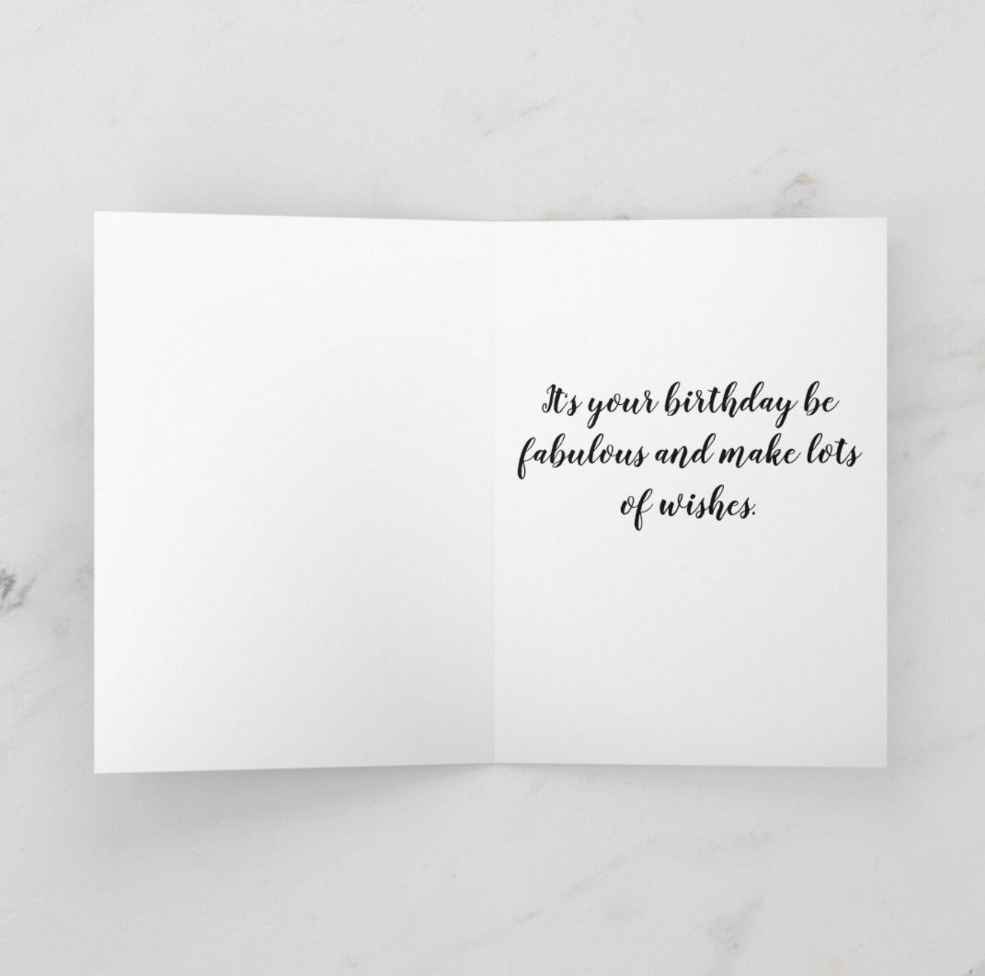 Happy Birthday Card Fashion Illustrated Card "happy Birthday Darling ...