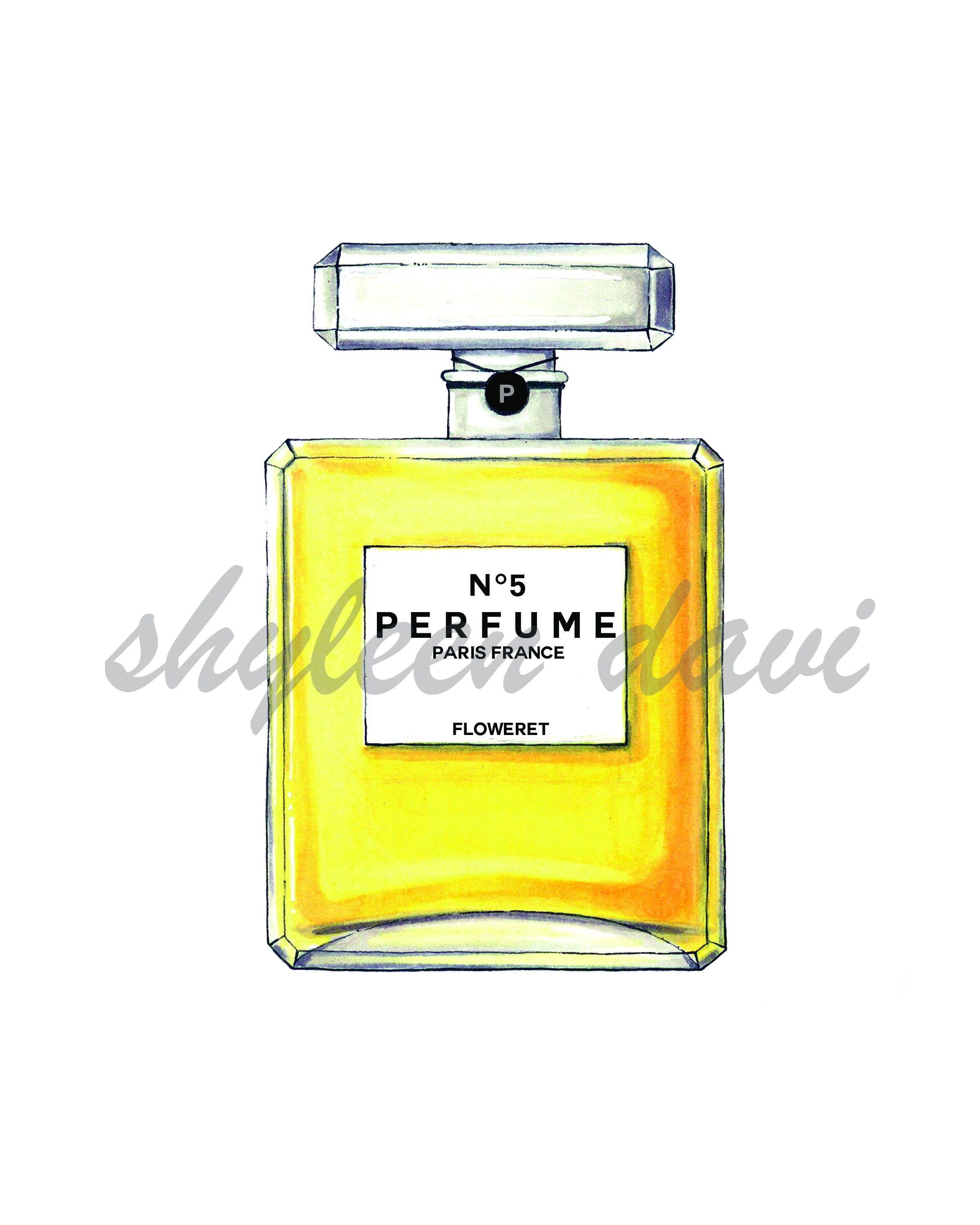 Perfume Bottle Illustration