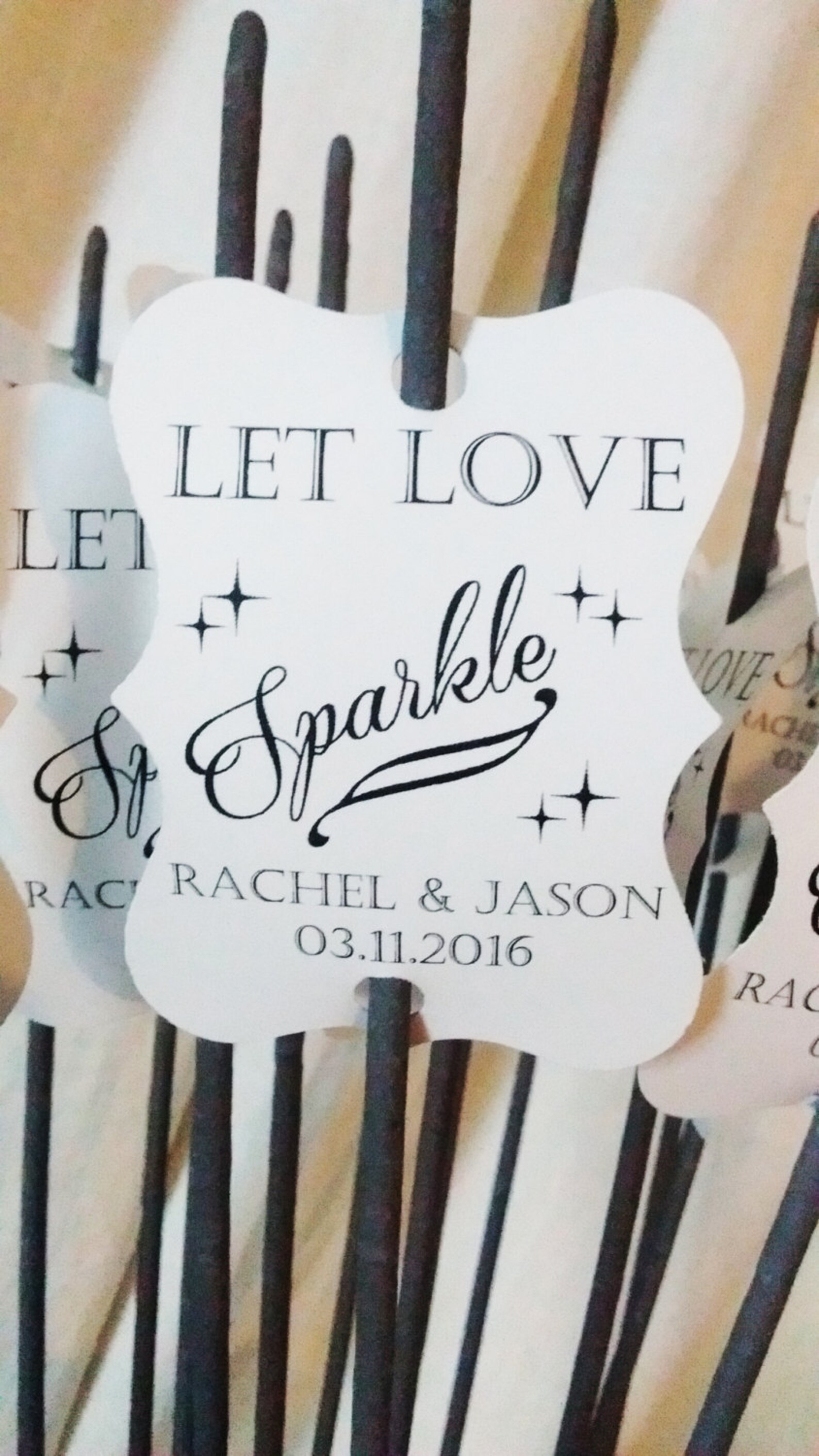 NOW FREE SHIPPING Wedding Sparkler Tag Sparkler Send-off - Etsy