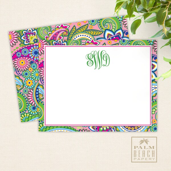 Paisley Note Cards - Etsy