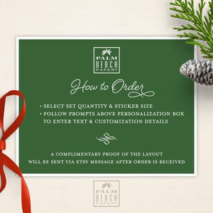 Christmas Tree Gift Stickers - Personalized Self-adhesive Holiday Gift ...