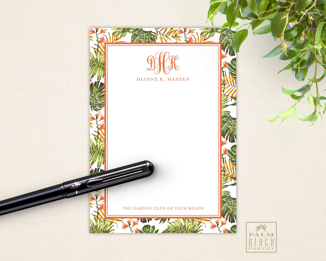 Garden Club 5x7 Notepads - Personalized Memo Pads - Etsy