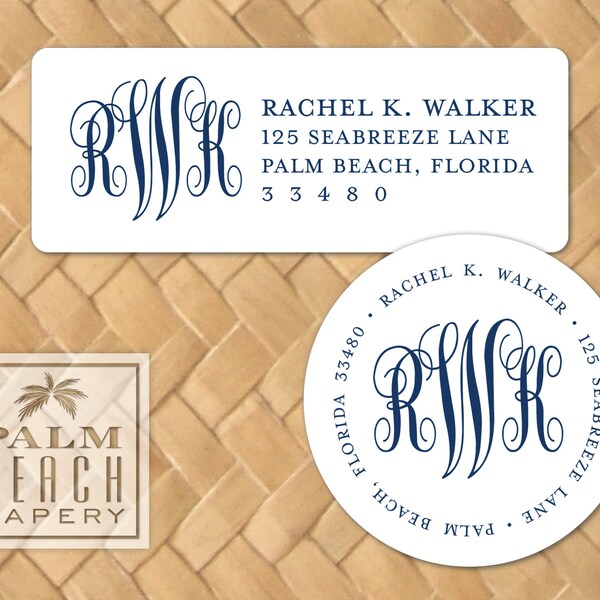 Monogram Address - Etsy