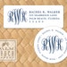 Classic Monogram Monogram Return Address Labels 1 X 2.625 Rectangle or ...