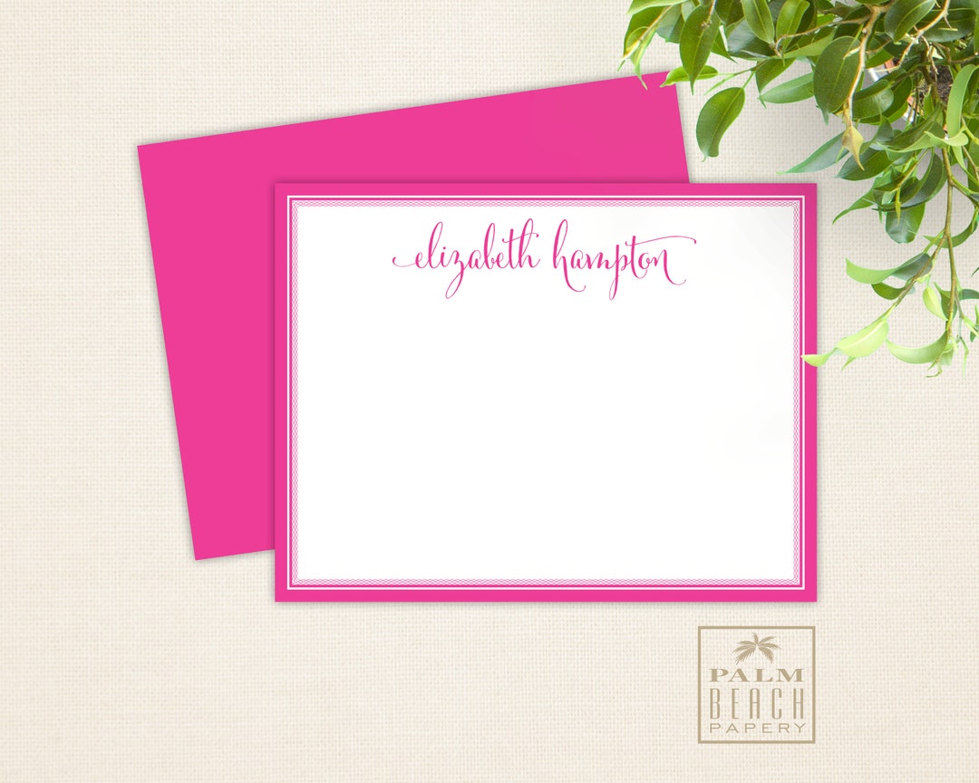 Signature Flat Notecards Custom Printed Correspondence Card Stationery ...