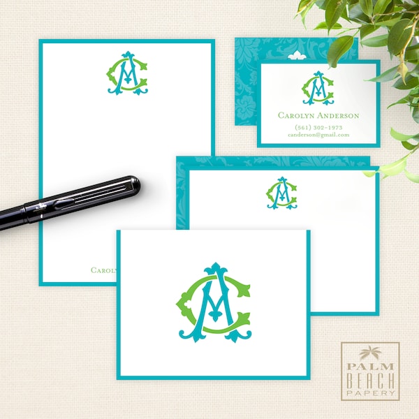 Monogram Stationery - Etsy