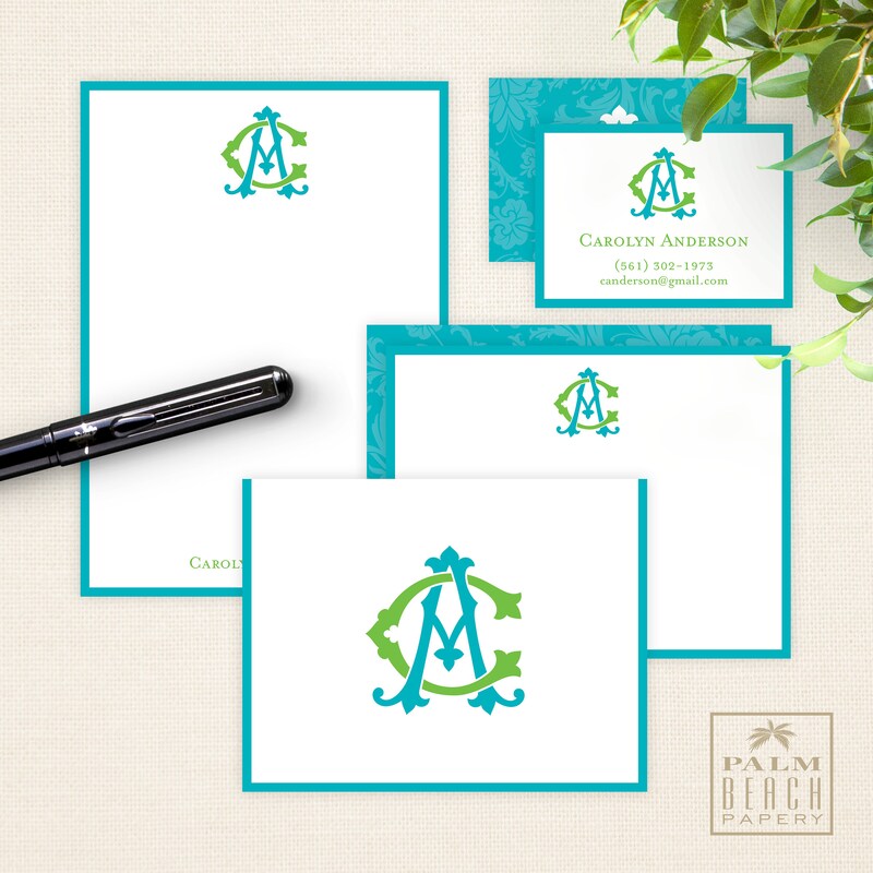 Monogram Stationery - Etsy