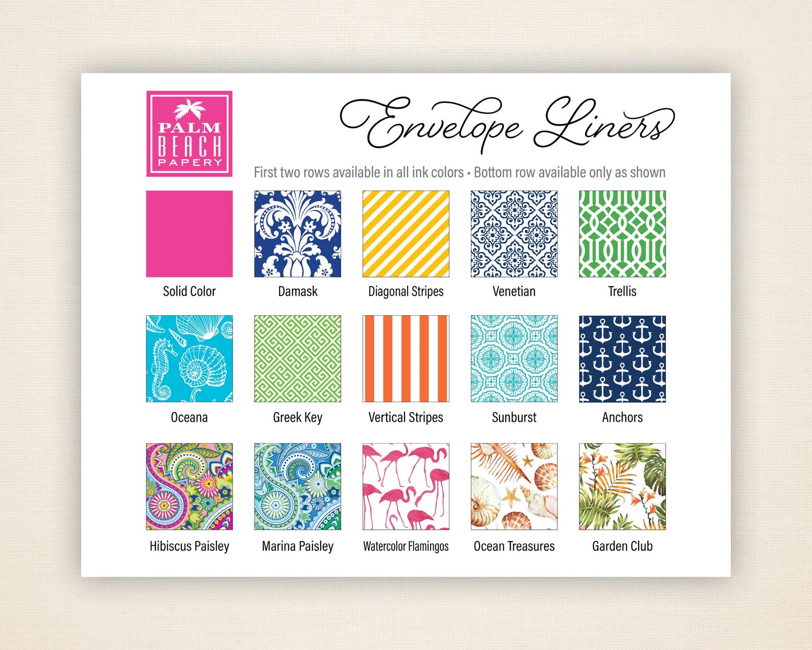 Flamingo Flat Notecards - Personalized Correspondence Card Stationery ...