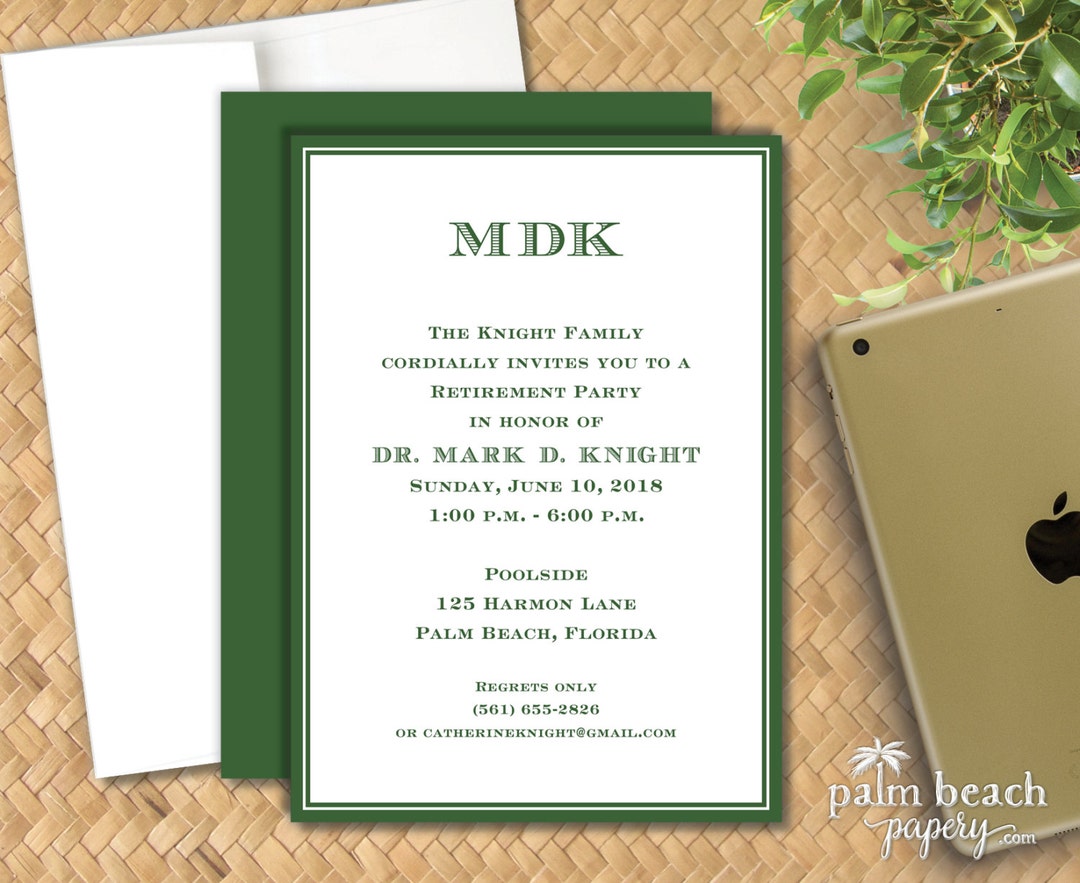 Men's Club Invitation Masculine Birthday Party Invitation Elegant ...