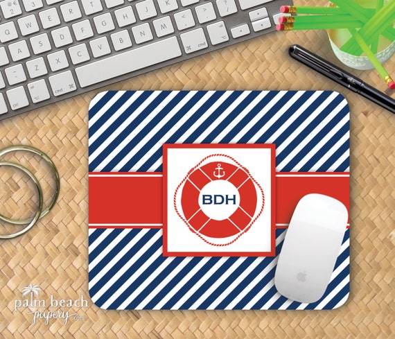Boat House Mousepad Monogrammed Nautical Mouse Pad Life - Etsy