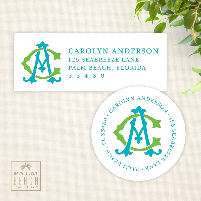 Monogram Address - Etsy
