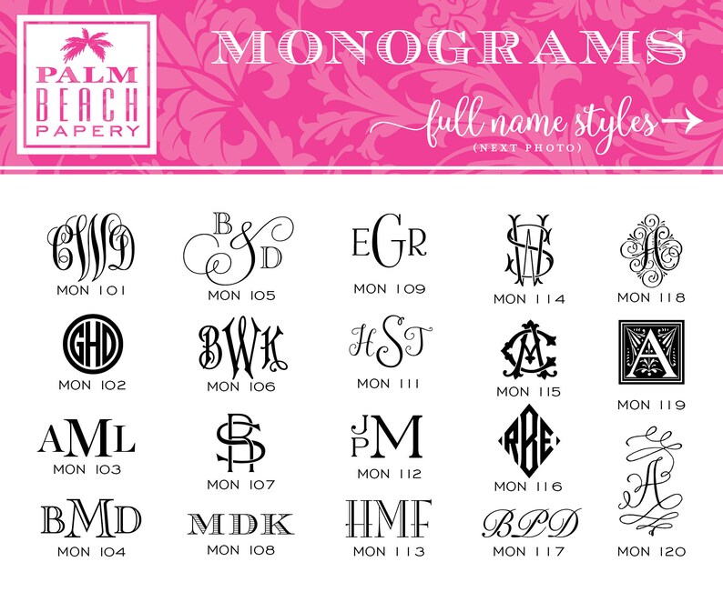 Classic Monogram Monogram Return Address Labels 1 X - Etsy