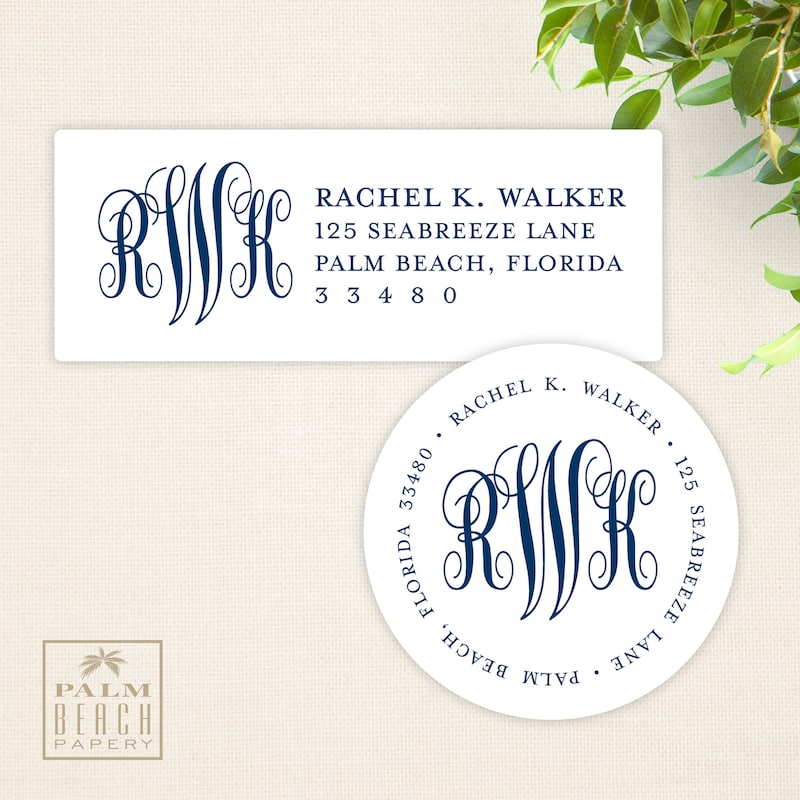 Monogram Address - Etsy