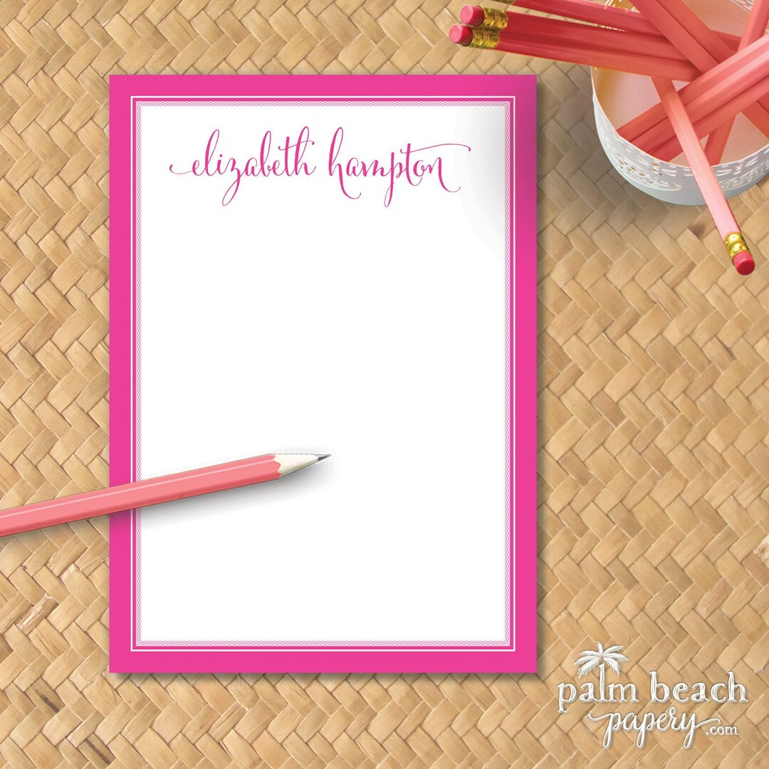 Signature 5x7 Notepads Personalized Memo Pads - Etsy
