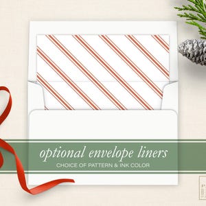Candy Cane Flat Notecards - Personalized Correspondence Cards With ...