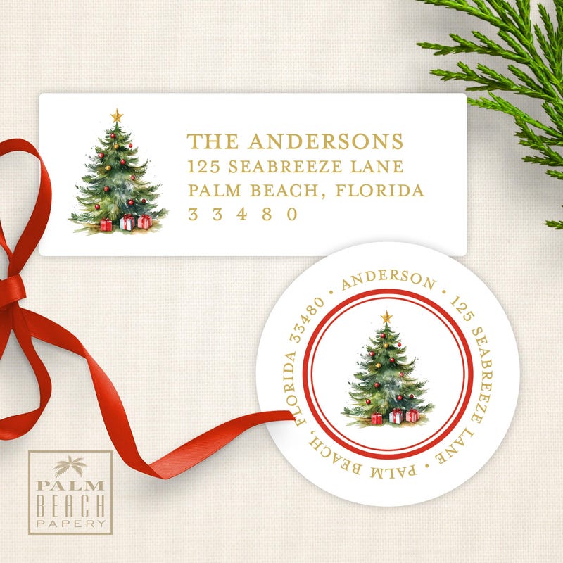 Christmas Tree Label - Etsy