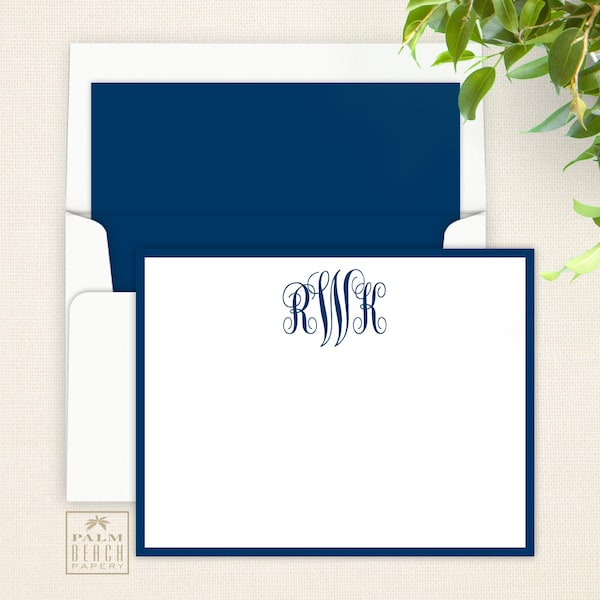 Monogrammed Note Cards - Etsy