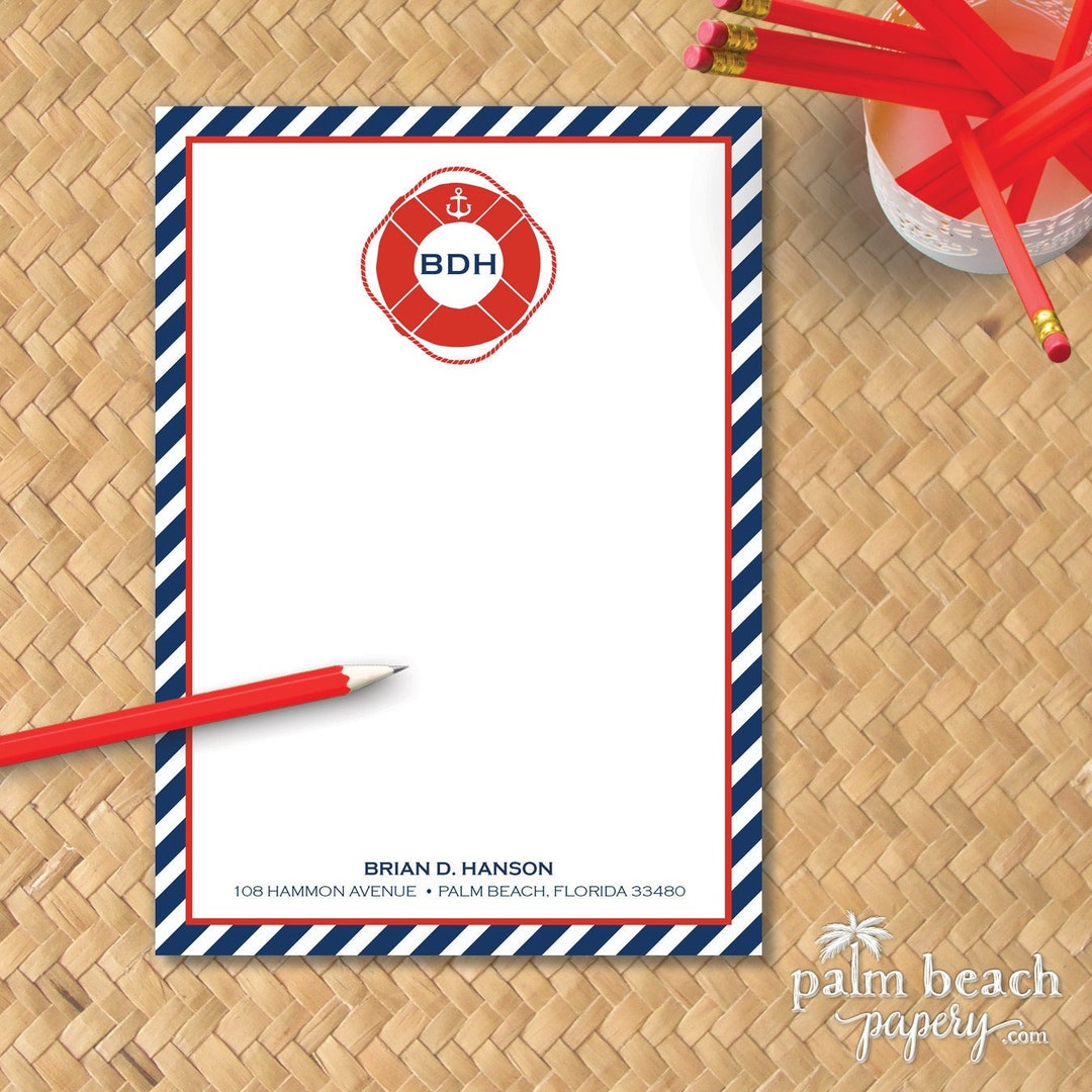 Boat House 5x7 Notepads Personalized Nautical Memo Pads - Etsy