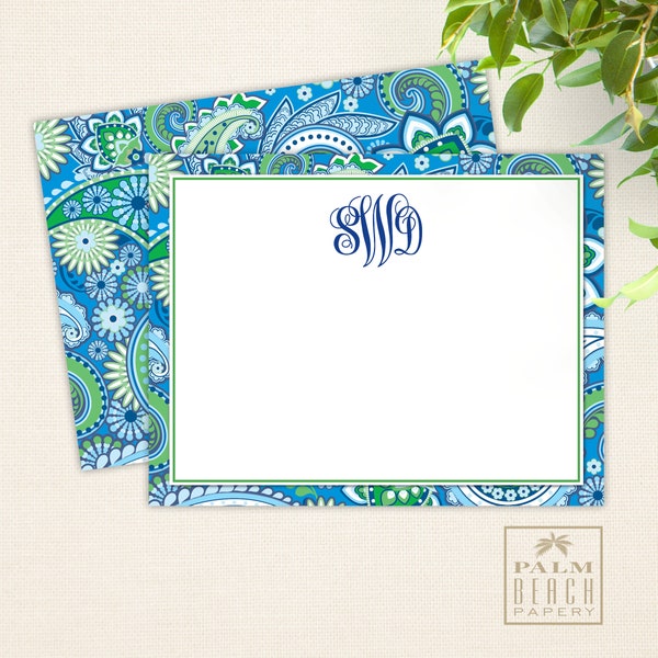 Paisley Note Cards - Etsy