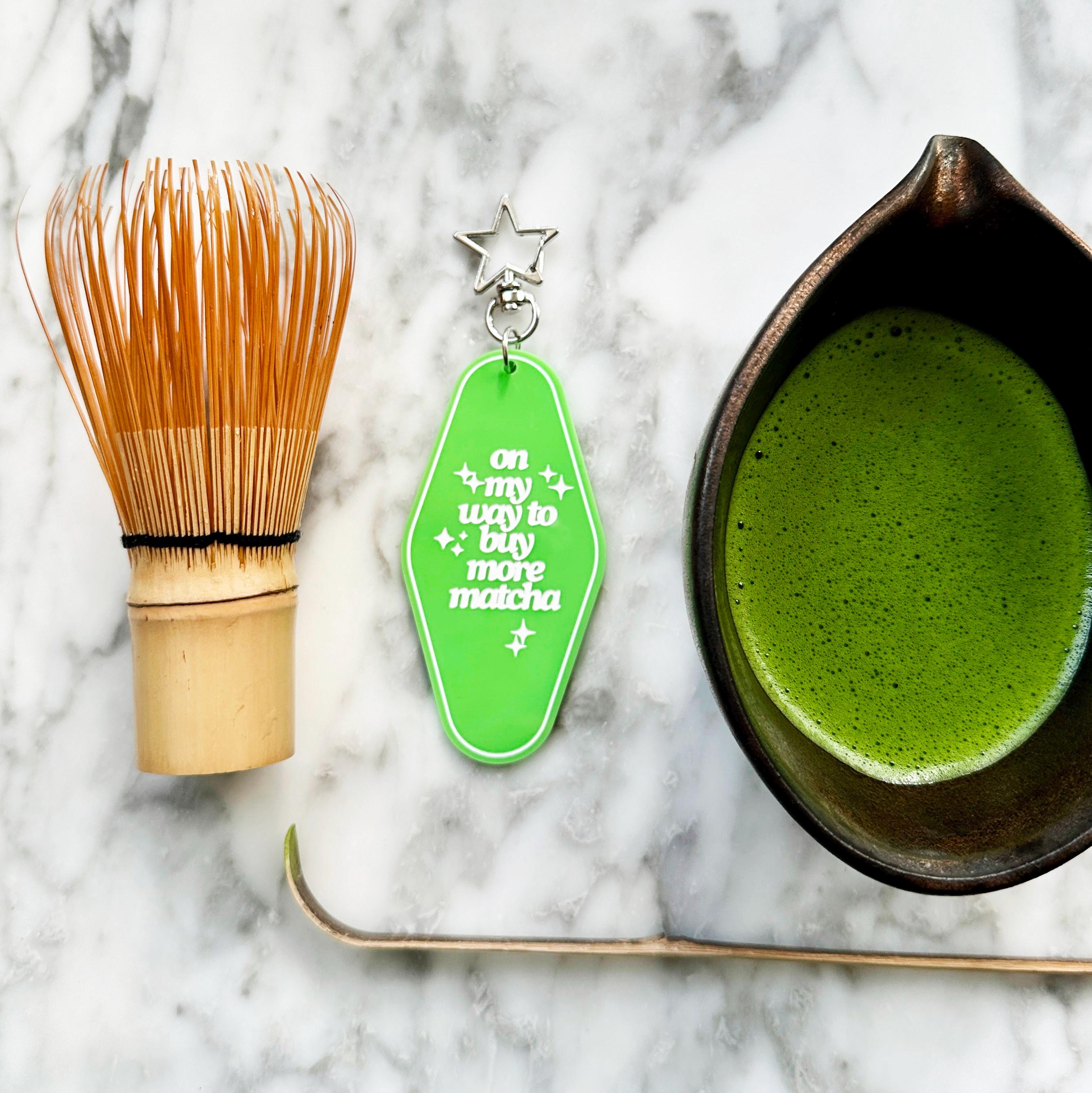 Matcha Tea Engraved Motel Keychain - Trendy Accessories - Souvenir ...