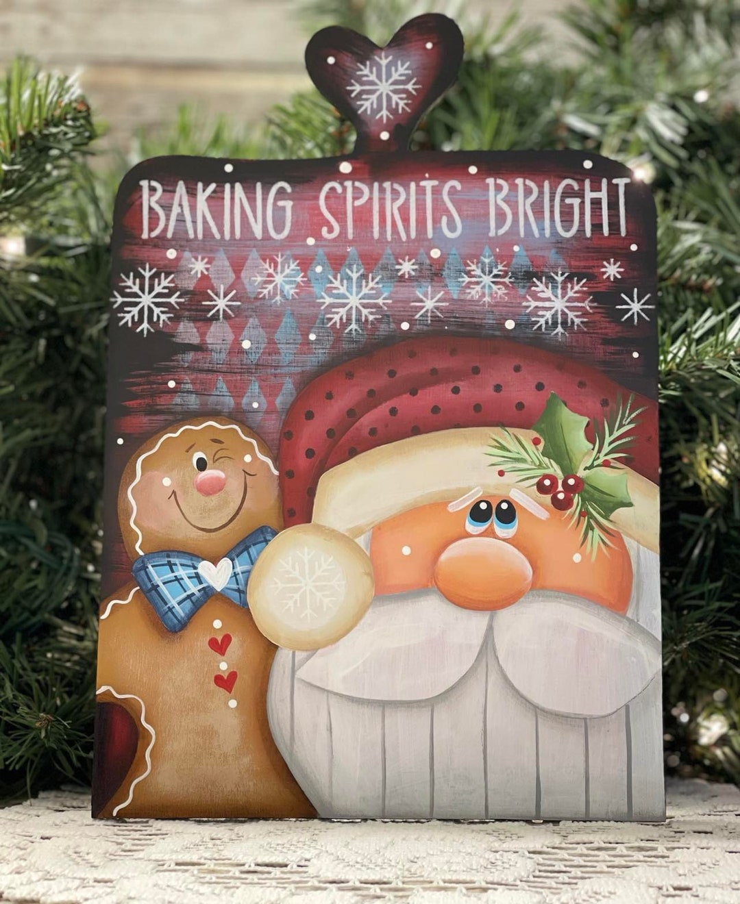 Gingerbread Plaque, Gingerbread Man, Santa, Santa Plaque, Baking ...