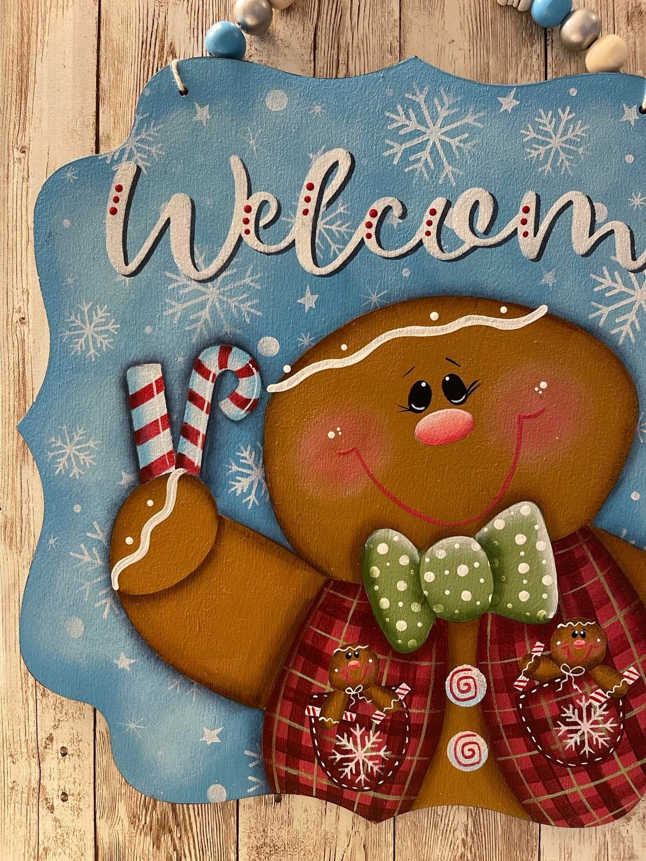 Gingerbread Welcome Gingerbread Sign Welcome Sign - Etsy