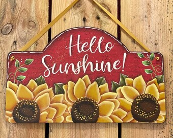 Hello Sunshine Wall Decor - Etsy