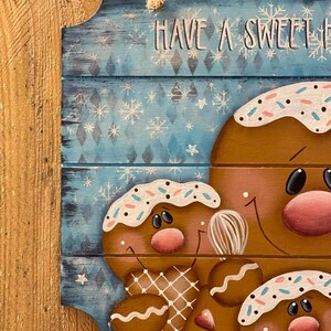 Gingerbread Men, Holiday Sign, Christmas, Hand Painted Sign, Christmas ...