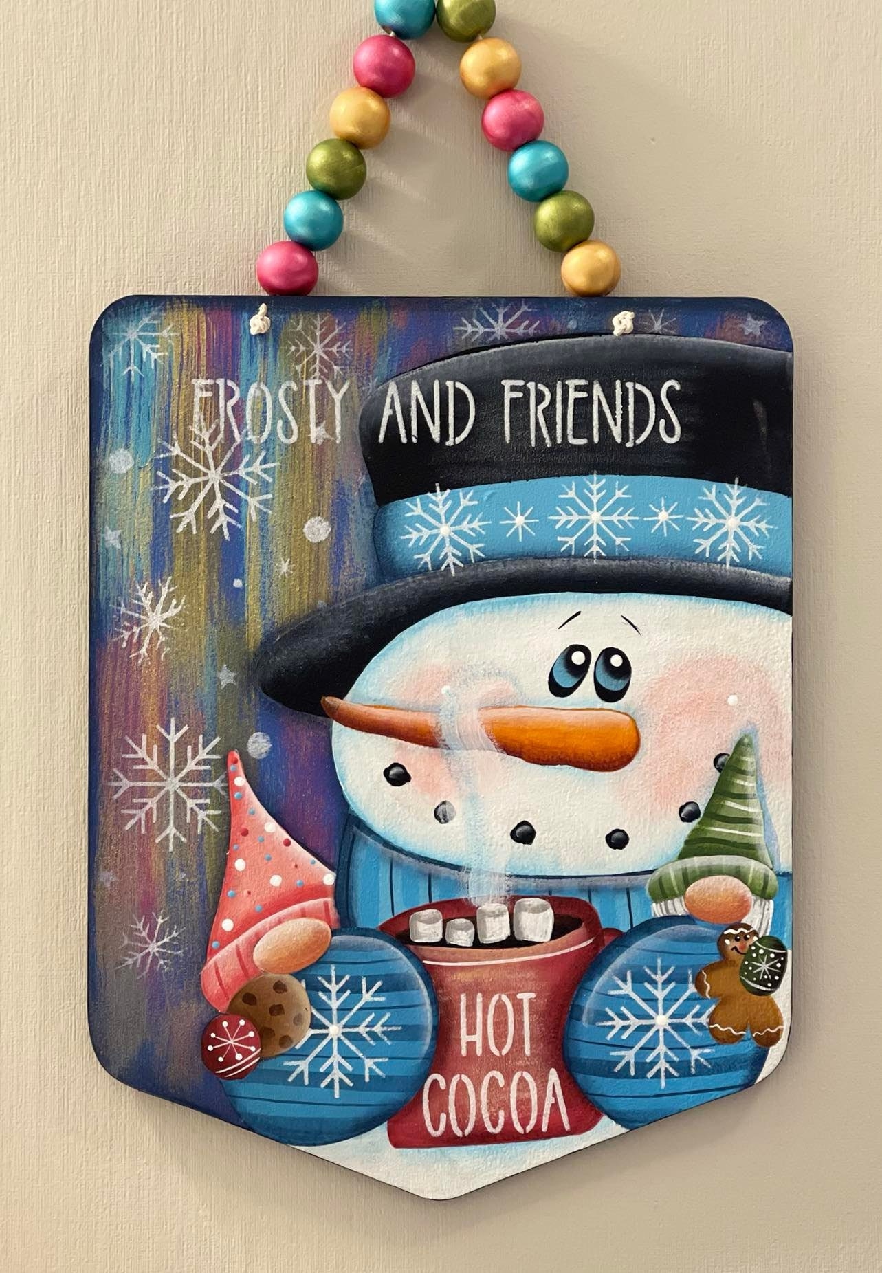 Snowman Sign Door Hanger Winter Decor Snowman Decor | Etsy