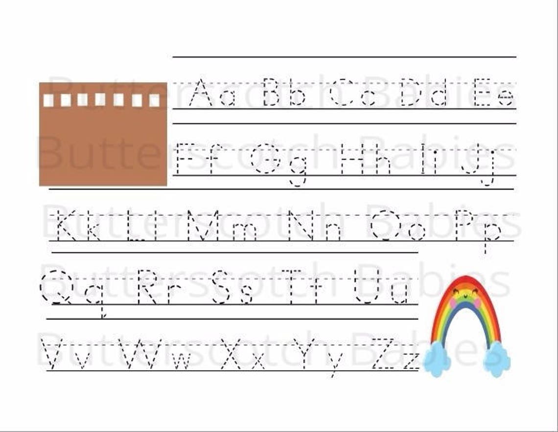 Alphabet Worksheets, Tracing, Kids, Numbers, Handwriting, Digital ...