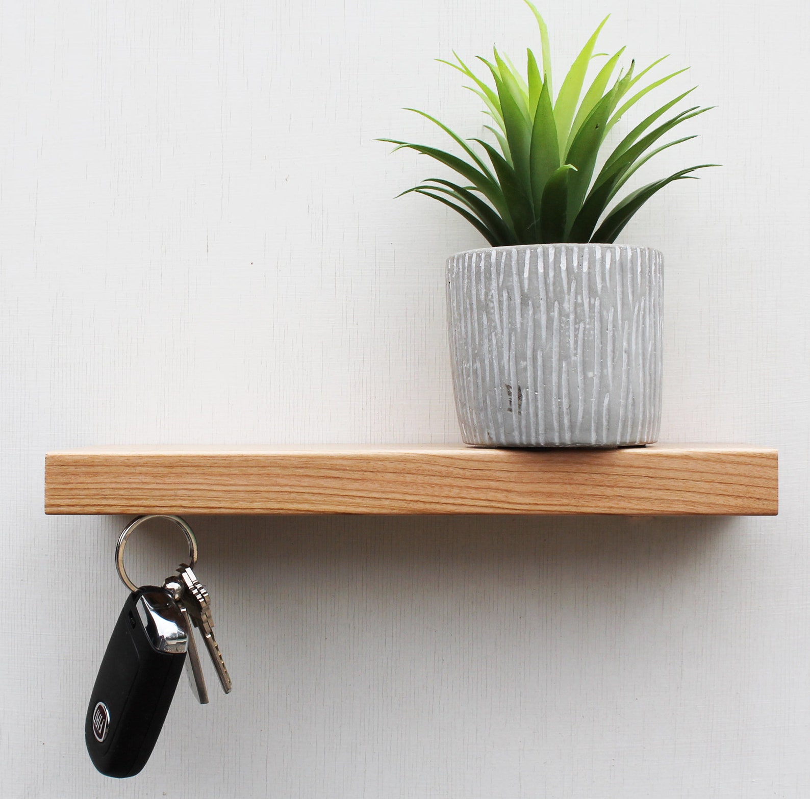 Magnetic Cherry Key Holder With Shelf, Wall Mounted Key Holder ...