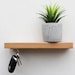 Magnetic Cherry Key Holder With Shelf, Wall Mounted Key Holder ...