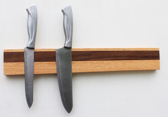 American Walnut and Quarter Sawn White Oak Knife Rack | Etsy