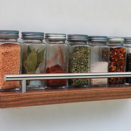 Wall Mounted Spice Rack Modern Spice Shelf - Etsy
