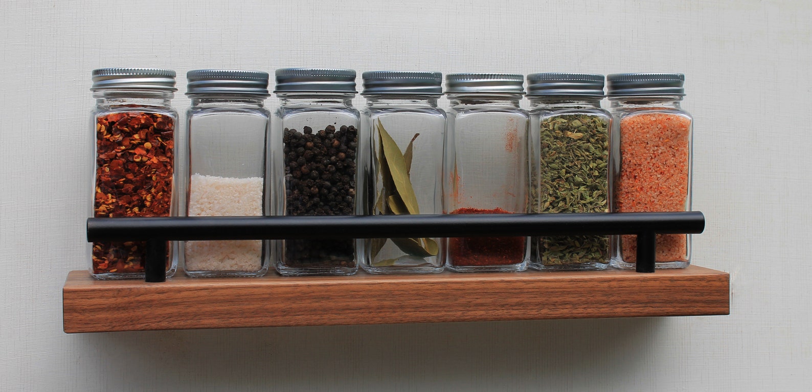 Wall Mounted Spice Rack Modern Spice Shelf - Etsy