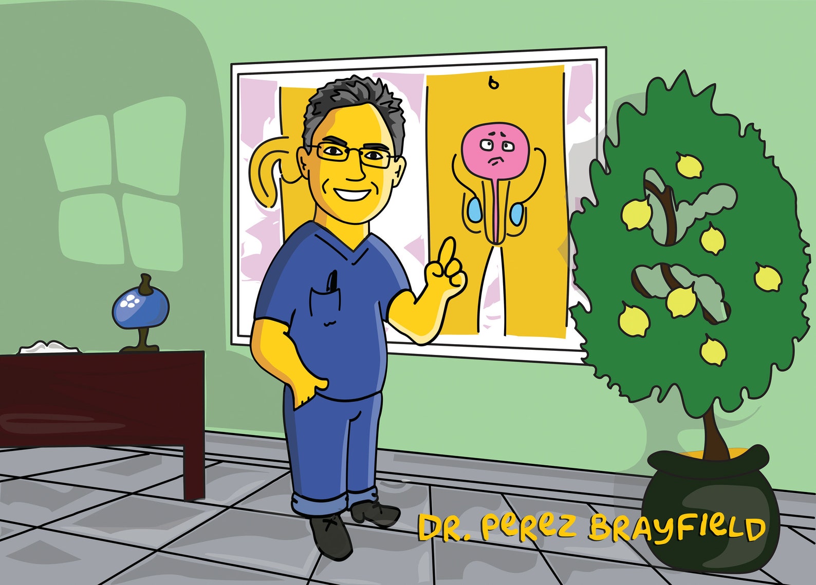 Urologist Gift Custom Portrait as Cartoon Character / - Etsy