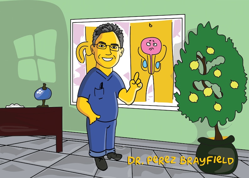 Urologist Gift - Custom Portrait as Cartoon Character / Urology Gifts ...