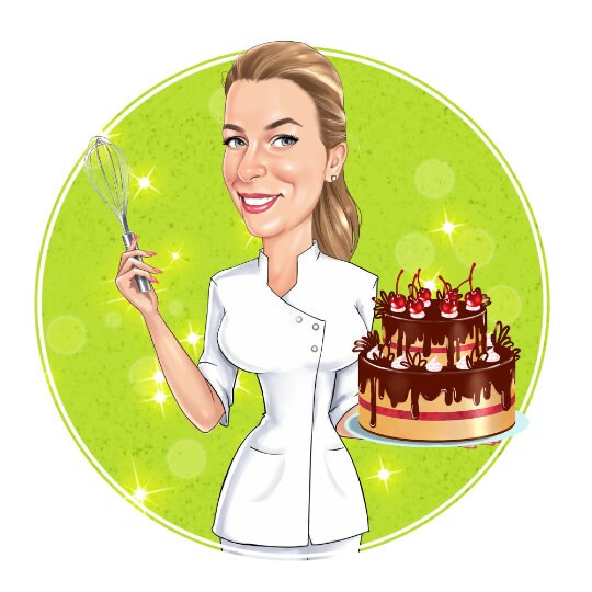 Cake Decorator Logo - Custom Portrait for Your Business Logo, Cake ...