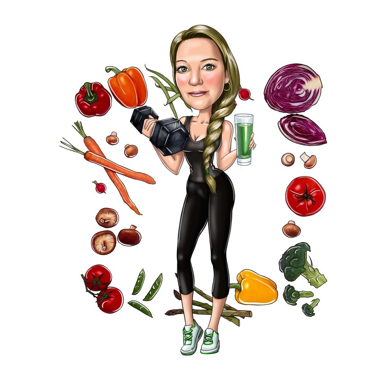 Food Blog Logo Custom Portrait for Your Business Logo / - Etsy