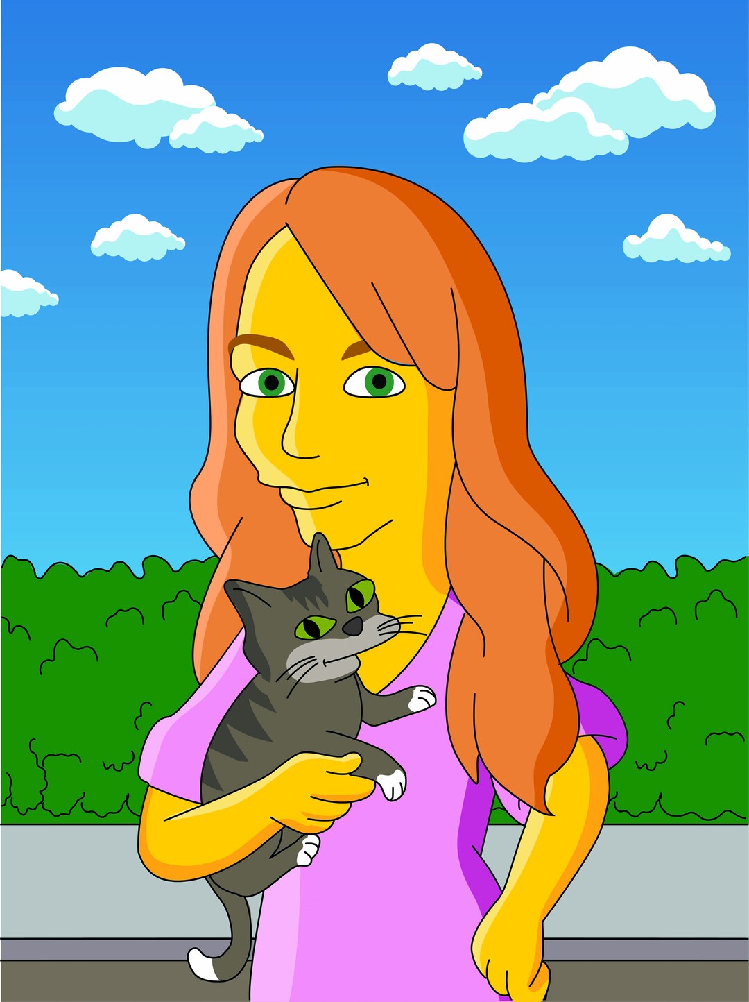 Commission Portrait / Yellow Avatar From Your Photo / Cartoon Avatar ...