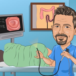 Colonoscopy Tech Gift - Custom Caricature From Photo - Etsy