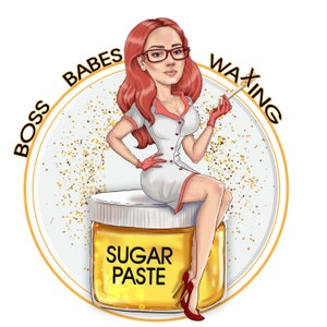 Wax Specialist Logo - Custom Portrait for Your Business Logo / Hair ...