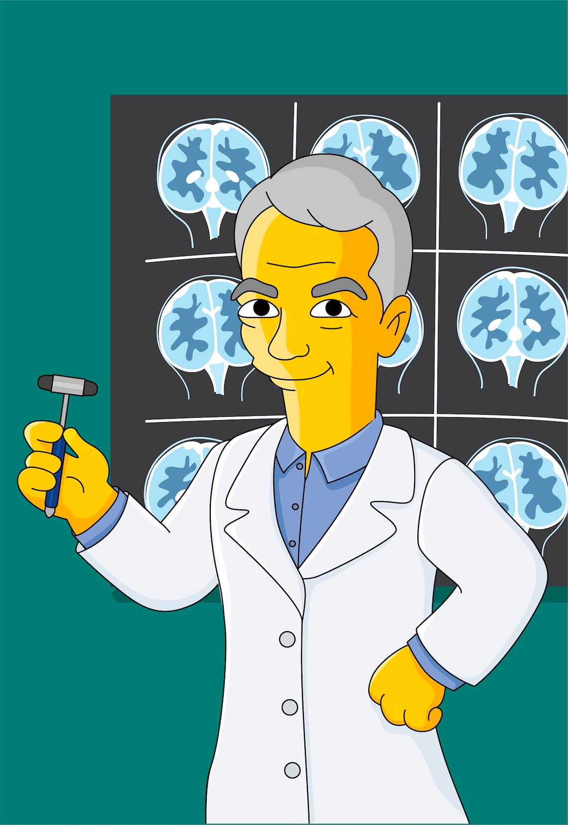 Neurosurgeon Gift Custom Portrait as Cartoon Character / | Etsy