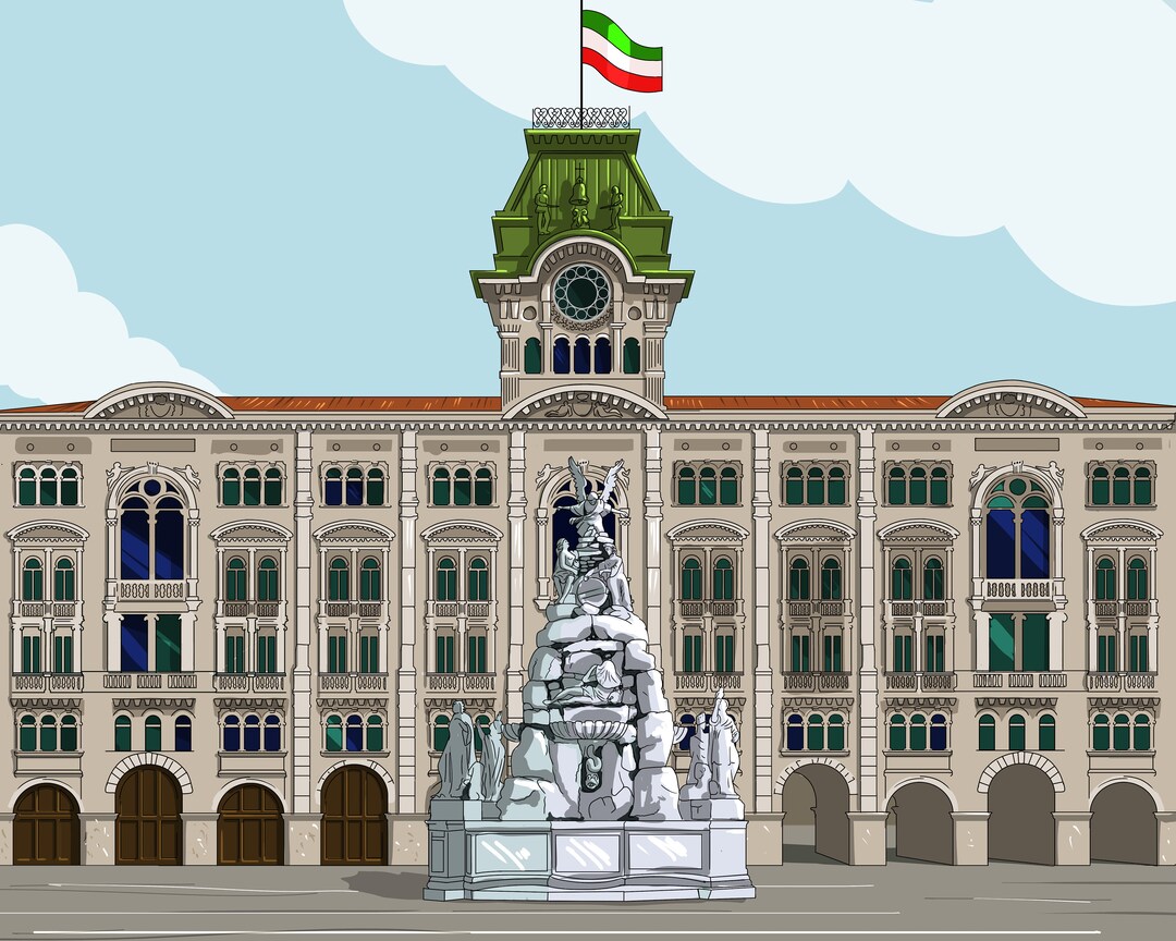 Trieste Gift - Custom Yellow Cartoon Portrait From Photo, Trieste Art ...