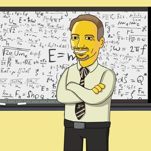 Math Teacher Gift - Custom Portrait as Cartoon Character ...