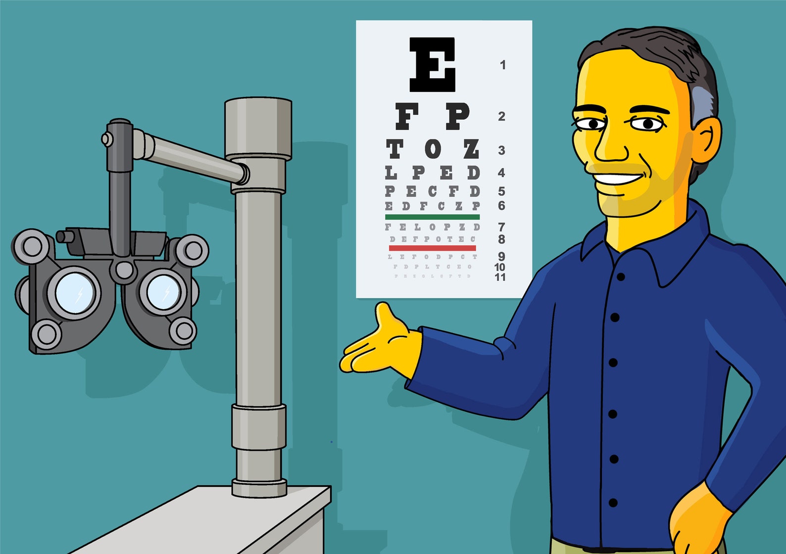 Optician Gift Custom Cartoon Portrait / Ophthalmology Gift / Dispensing ...