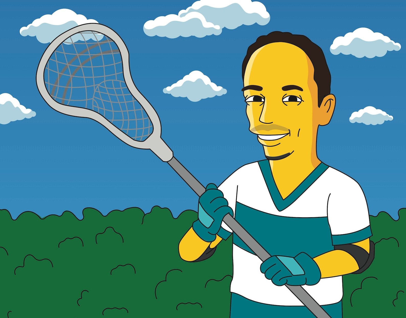 Lacrosse Coach Gift Custom Portrait From Photo as Yellow - Etsy