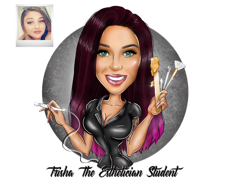 Profile Logo Etsy Shop Logo Business Cartoon Portrait Logo | Etsy