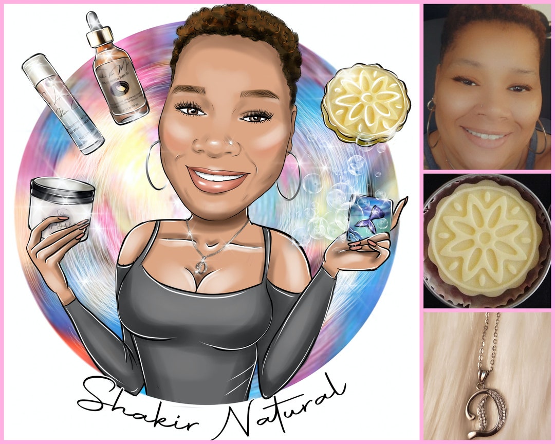 Skincare Logo Design - Custom Cartoon Portrait Logo for Your Business ...